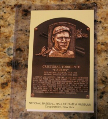 CRISTOBAL TORRIENTE JOSEPH TINKER COOPERSTOWN HALL OF FAME POSTCARD ...