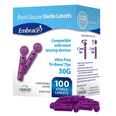 Embrace Lancet for Lancing Device 30 Gauge 1 Box(s) 100 /Box | eBay