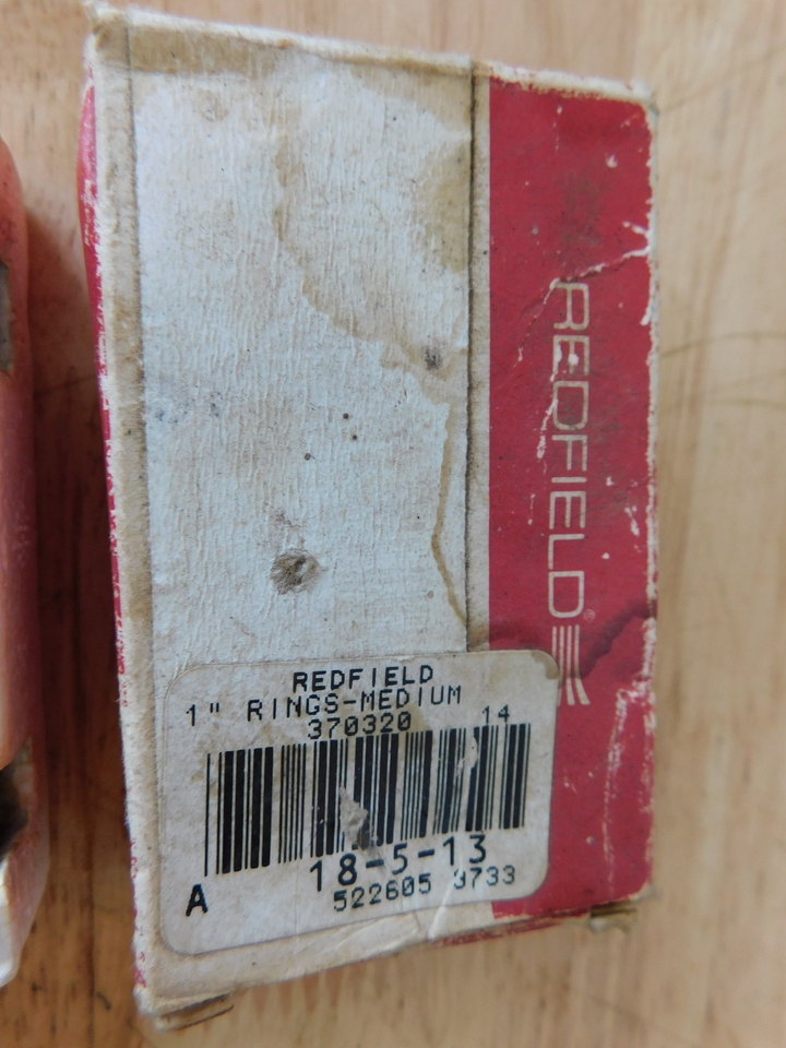 Redfield 1" Split Medium JR/SR Scope Rings Standard Rear/Front 522605 ...