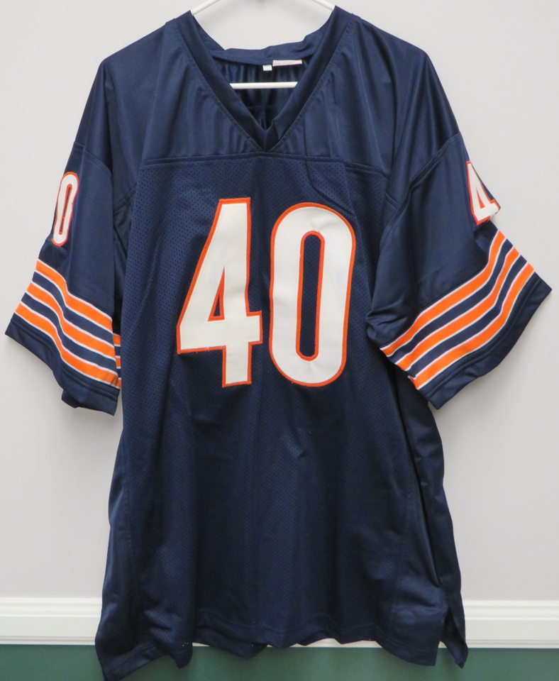 GALE SAYERS AUTOGRAPHED SIGNED CUSTOM CHICAGO BEARS JERSEY LEAF NC | eBay