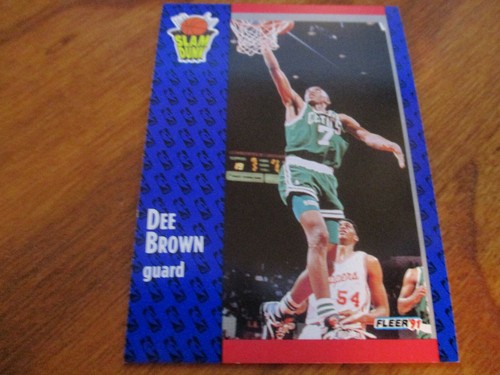 dee brown (boston celtics - guard) 1991/92 fleer SLAM DUNK card #228 nr/mint | eBay