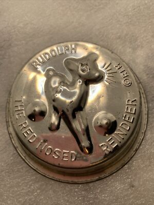 Christmas Tin Cake Pan/Rudolph The Red Nosed Reindeer Holiday Baking ...