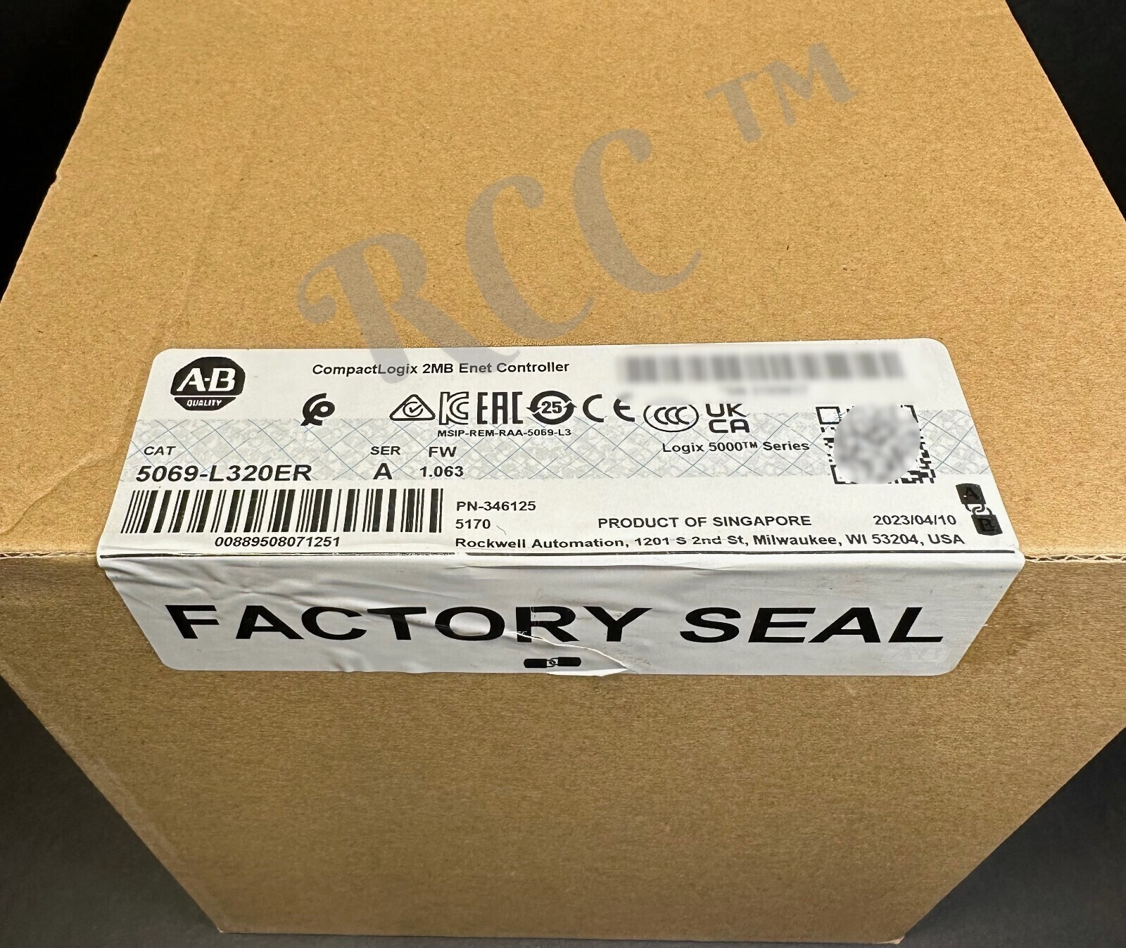 5069-L320ER 5069L320ER ALLEN BRADLEY NEW CONTROLLER SEALED 2MB ...