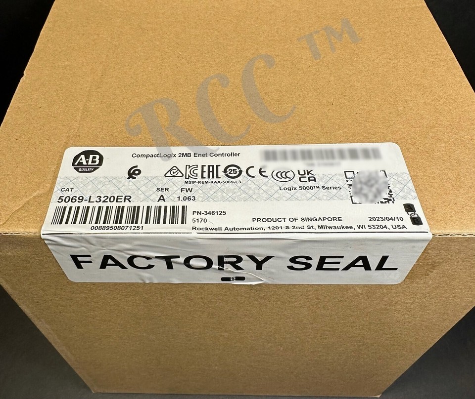 5069-L320ER 5069L320ER ALLEN BRADLEY NEW CONTROLLER SEALED 2MB ...