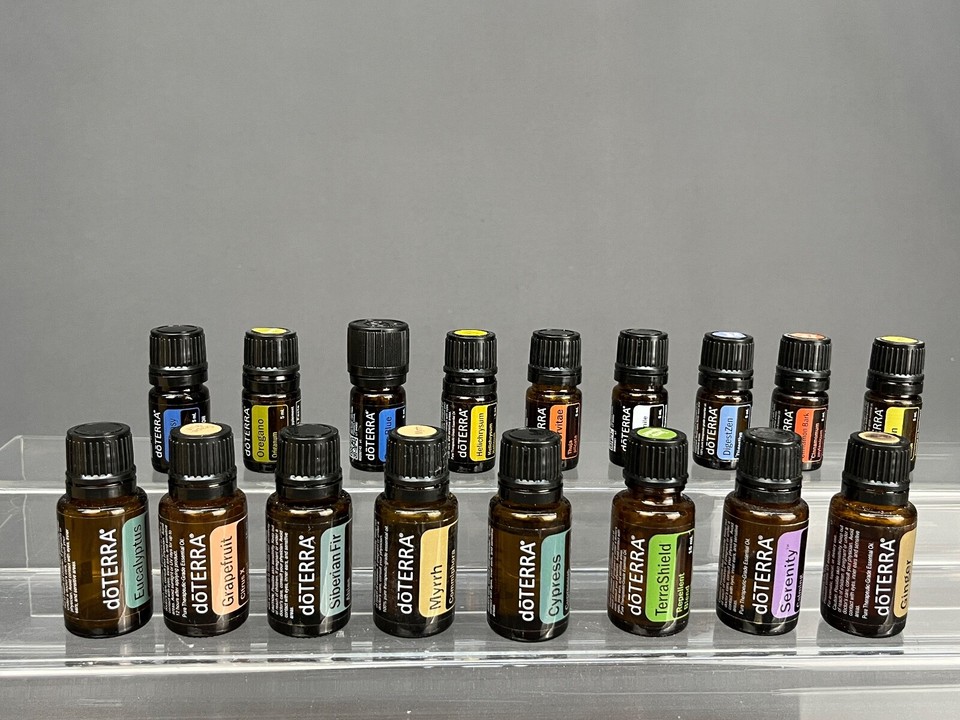 doTerra Bamboo Storage Box, Holds 45 bottles and 14 Roller Balls plus ...