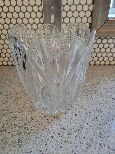 Lead Crystal Vase Signed Block Vintage | eBay