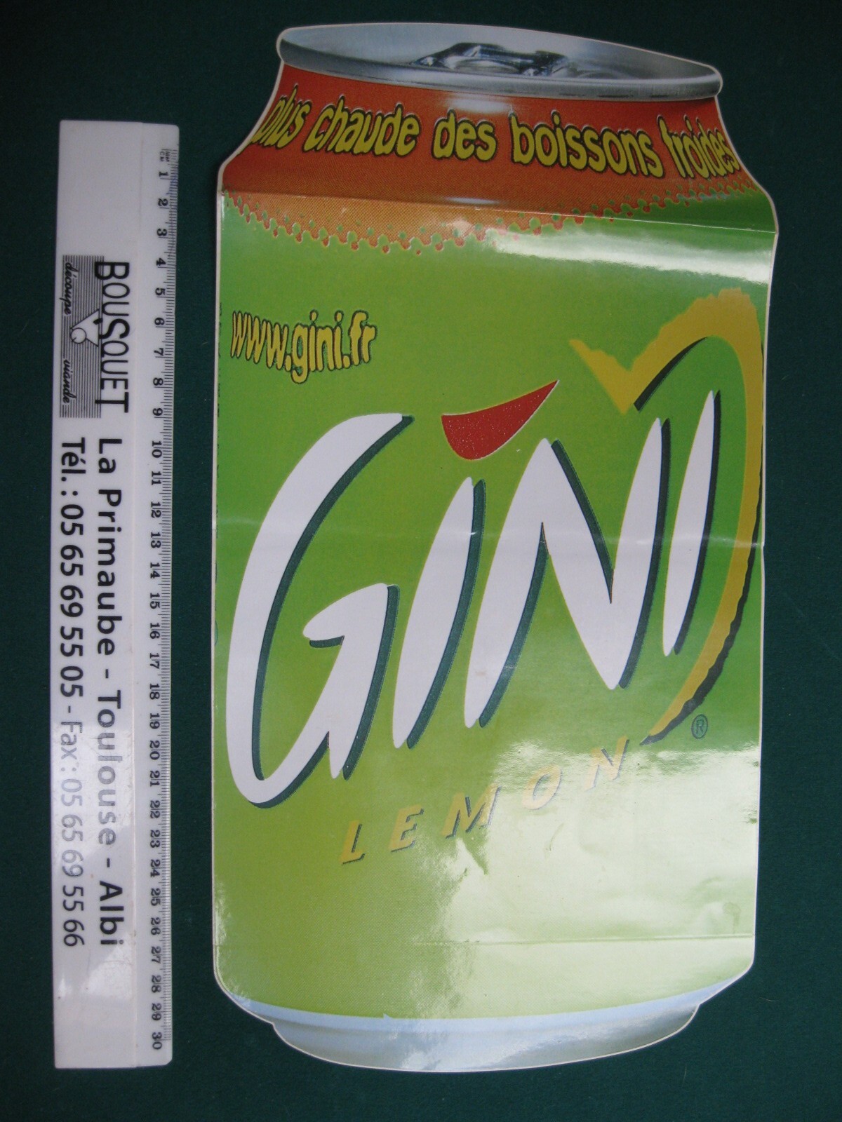 Autocollant. C13 boisson. GINI. 19 X 36 cms. A ETE PLIE | eBay