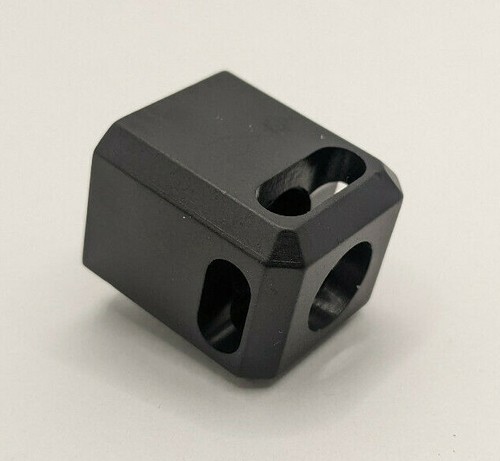 9mm 1/2x28 TPI Muzzle Brake Compensator Ano Black Alum For Springfield ...