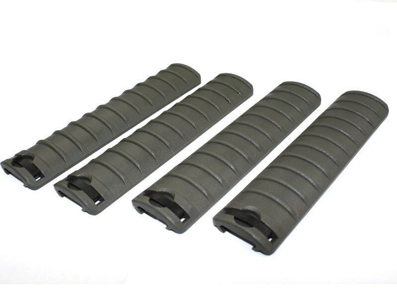 4PCS /Pack Tactical Rail Cover Protector w/Picatinny Wea...Rail Panel ...