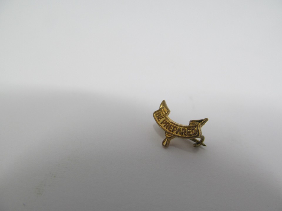 2 Boy Scouts Pins Be Prepared motto vintage BSA eagle | eBay UK