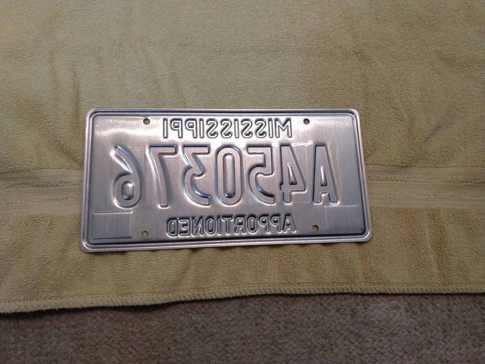 2015 Mississippi Apportioned License Plate (A450376) | eBay