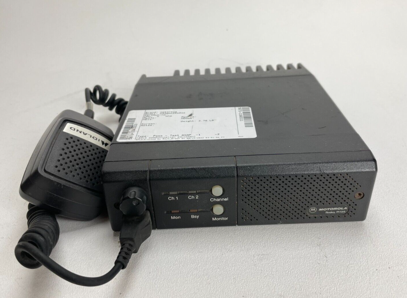 Motorola Radius M120 VHF Radio Model M43GMC20A2AA for sale online | eBay