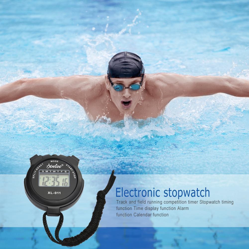 Sports Multifunction Handheld LCD Chronograph Sports Stopwatch Stop ...