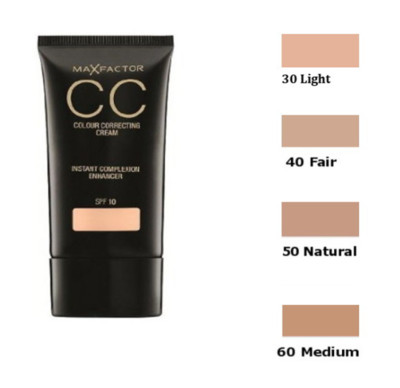 Max Factor CC Color Correcting Cream - Choose Shade Instant Complexion ...