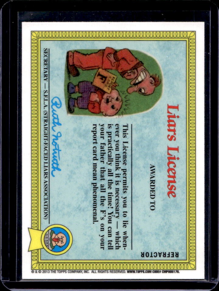 2013 Topps Chrome Garbage Pail Kids 1985 Weird Wendy Refractor #16a | eBay