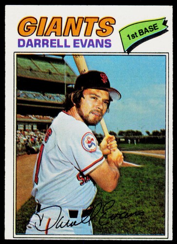 1977 Topps Darrell Evans 571 San Francisco Giants | eBay