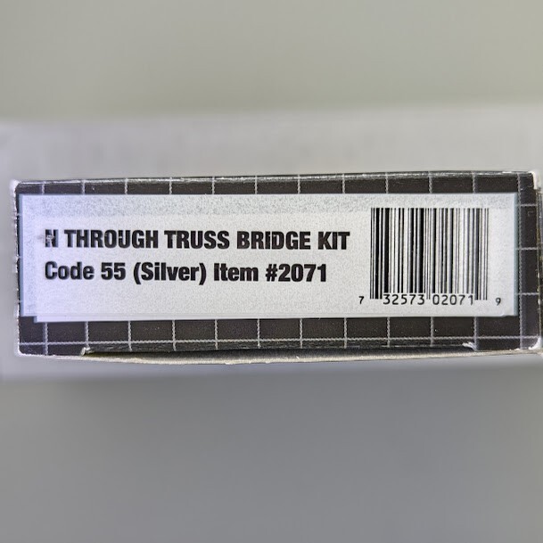 Atlas #2071 N Scale Through Truss Bridge Kit Code 55 (Silver) | eBay