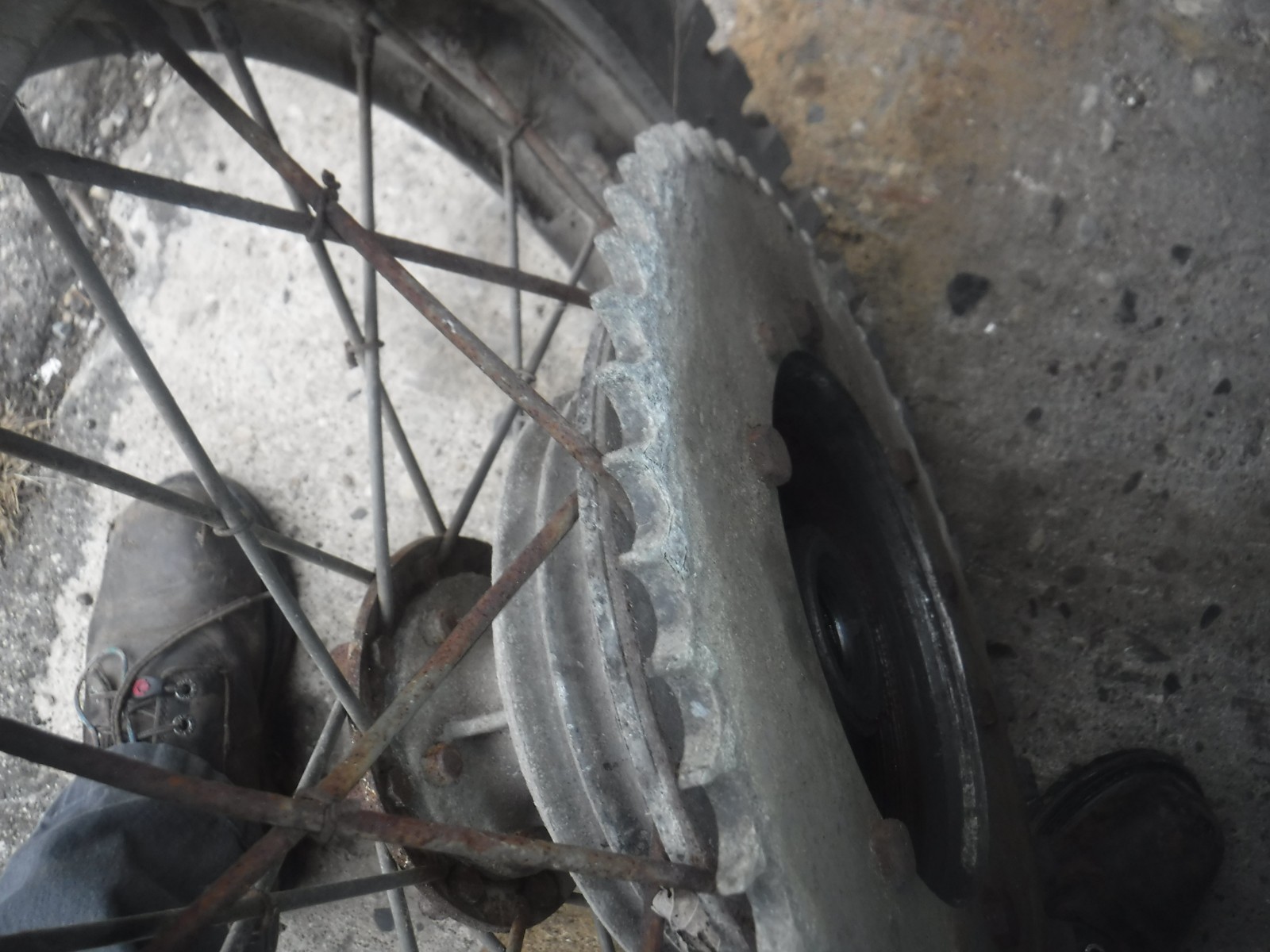 Bultaco Pursang 250 1973-74 MK7 vintage ARMHA Akront 18 inch rear wheel ...