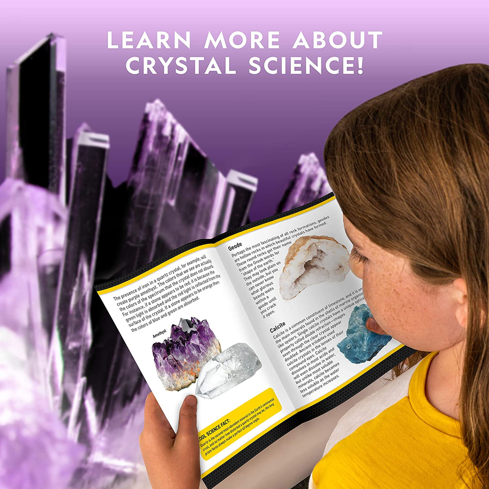 Mega Crystal Growing Kit - Grow 6 Crystals, Science Experiment for Kids ...