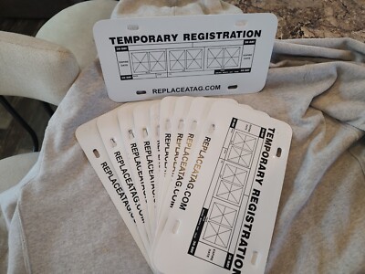 Replace A Tag- 10 Pack Special 30 Day Temporary Tag Replacements -Ships ...