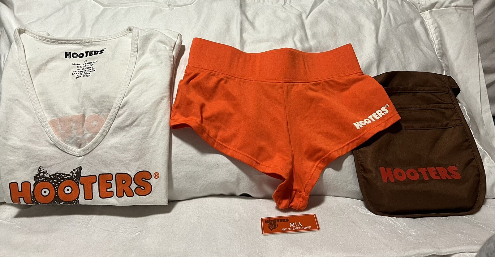 Hooters Sexy Orange Uniform XS. Bundle HALLOWEEN | eBay