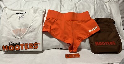 Hooters Sexy Orange Uniform XXS. New Style HALLOWEEN | eBay