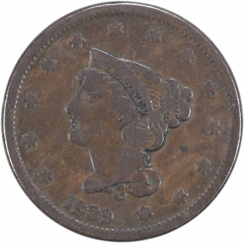 1839 Large Cent Petite Head F Uncertified #146 | eBay