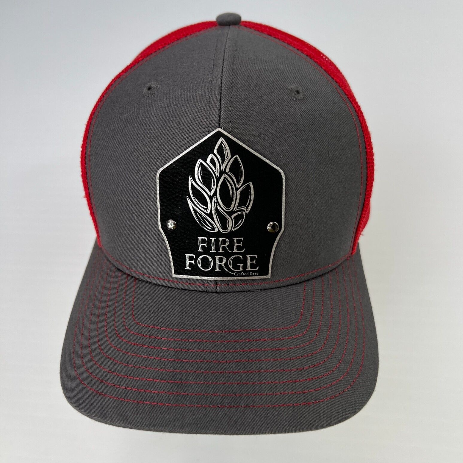 Fire Forge Hat Men Snap Back Crafted Beer Mesh Patch Hype Party Hip Gym ...