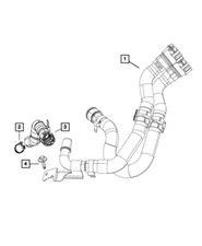 Genuine Mopar Hose-heater Supply and Return 68137717AA for sale online ...