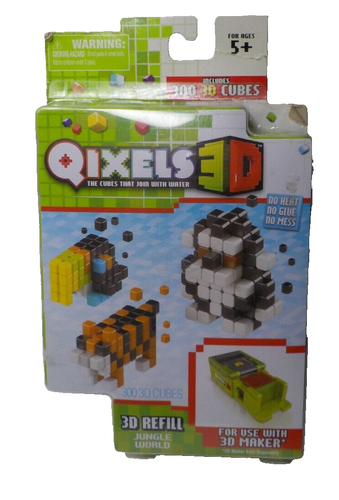 Qixels 3D Jungle World 300 Cubes Refill Pack, (For Use with 3D Maker ...