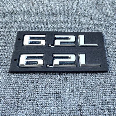 For 2019-2022 Silverado / Sierra 6.2L GM Emblem Nameplate Badge Chrome ...
