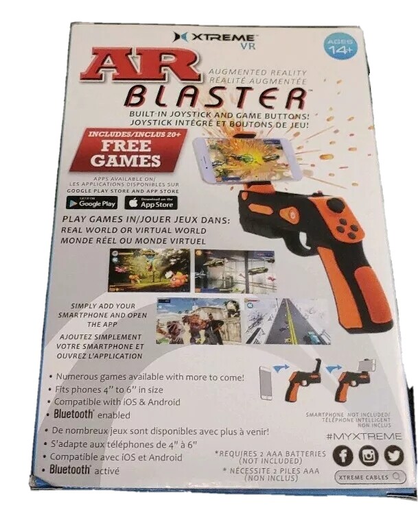 Xtreme VR Augmented Reality Blaster + Joystick/Bluetooth Control/Free ...