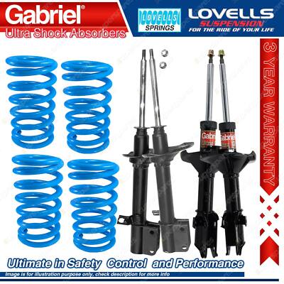 Front Rear STD Gabriel Ultra Shocks + Coil Springs for Subaru Impreza ...