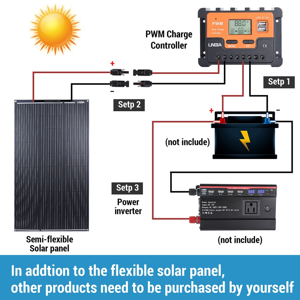 4000W Complete Solar Power Generator Solar Panel Kit Home 110V Off Grid ...