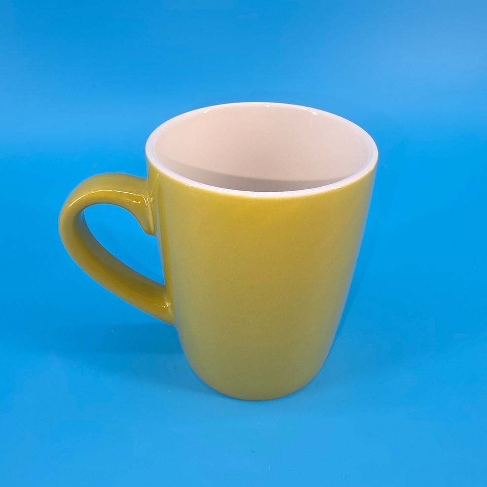 Starbucks 2021 Yellow Ceramic Coffee Mug Siren Logo 10oz | eBay