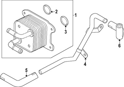 Genuine Nissan Oil Cooler O-Ring 21304-7JA0A | eBay