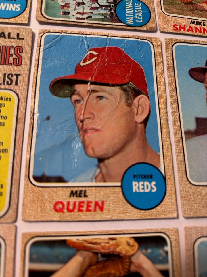 1968 Topps Baseball Card Partial Complete Set 143/598 Stars 33 Mid High ...