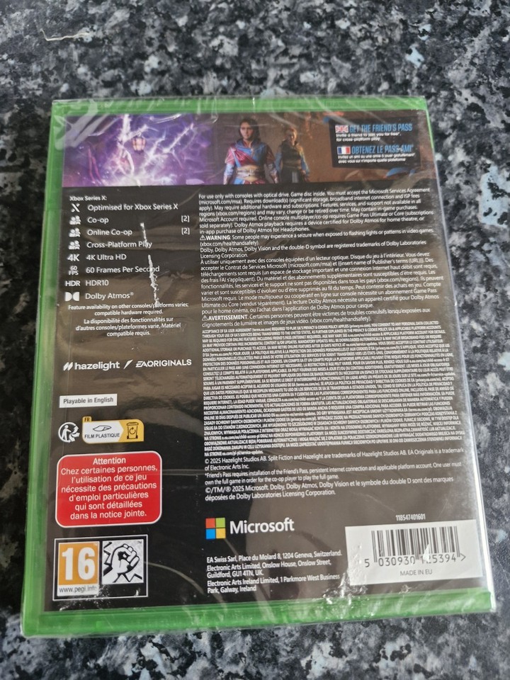 Split Fiction For Xbox And Xbox Series X Brand New And Sealed | eBay UK
