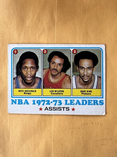 1973 Topps NBA 1972-73 Assist Leaders ARCHIBALD, WILKENS, BING #158 | eBay
