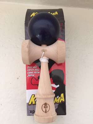 KENDAMA WOODEN TOY - Navy Blue Toysmith Toss & Catch Game From Japan ...