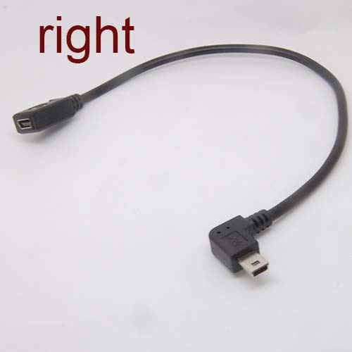 90 Degree 4 angle mini usb Female to Mini B 5 Pin Male cable Adapter | eBay