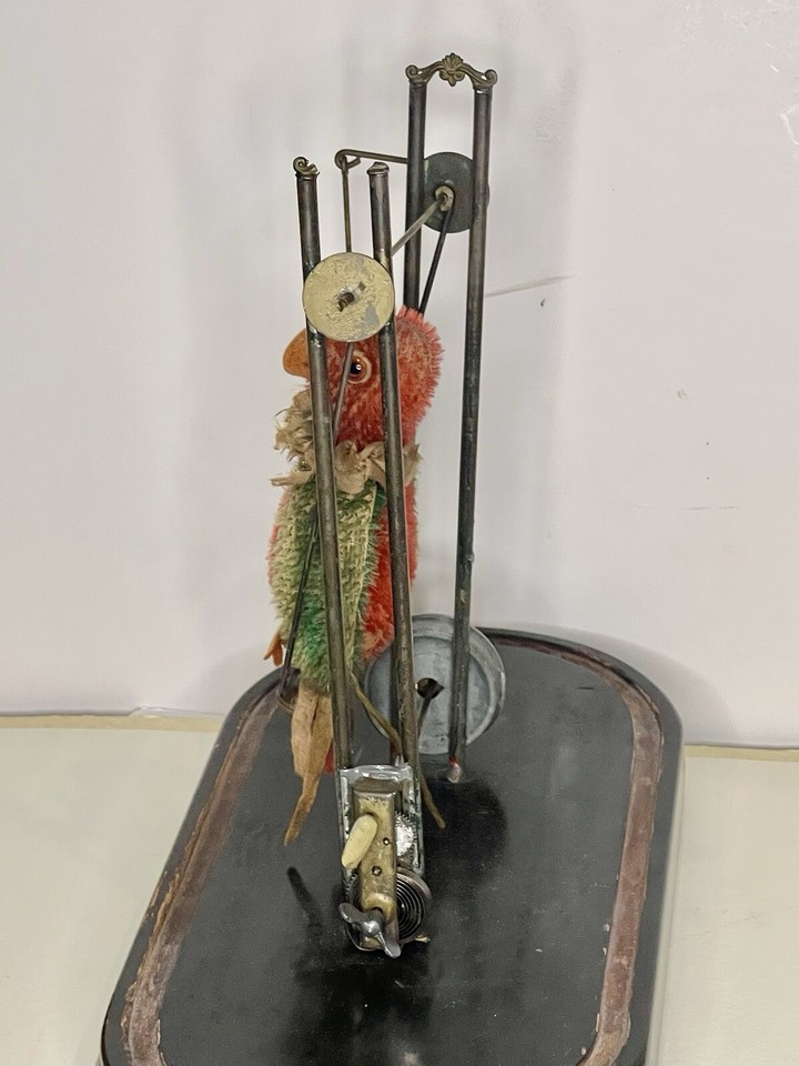 Antique AUTOMATON CLOCKWORK TOY PARROT Mechanical Windup | eBay