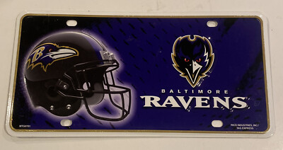 Vintage Baltimore Ravens NFL car tag plate | eBay