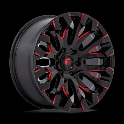 20 Inch Red Wheel Rim Fuel Offroad Quake D829 6x5.5 Lug 20x9 Chevy GMC ...