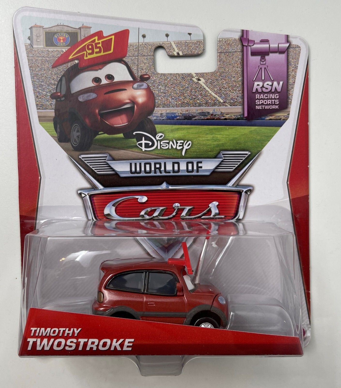 DISNEY PIXAR CARS = TIMOTHY TWOSTROKE = MATTEL= 1:55 SCALE = NEW
