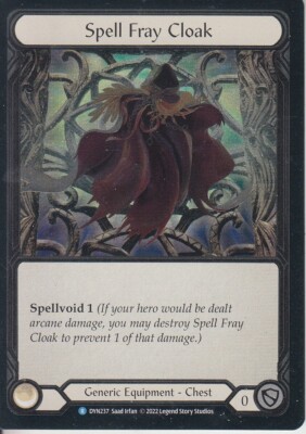 Spell Fray Cloak Flesh and Blood TCG Dynasty DYN237 Majestic Rainbow ...