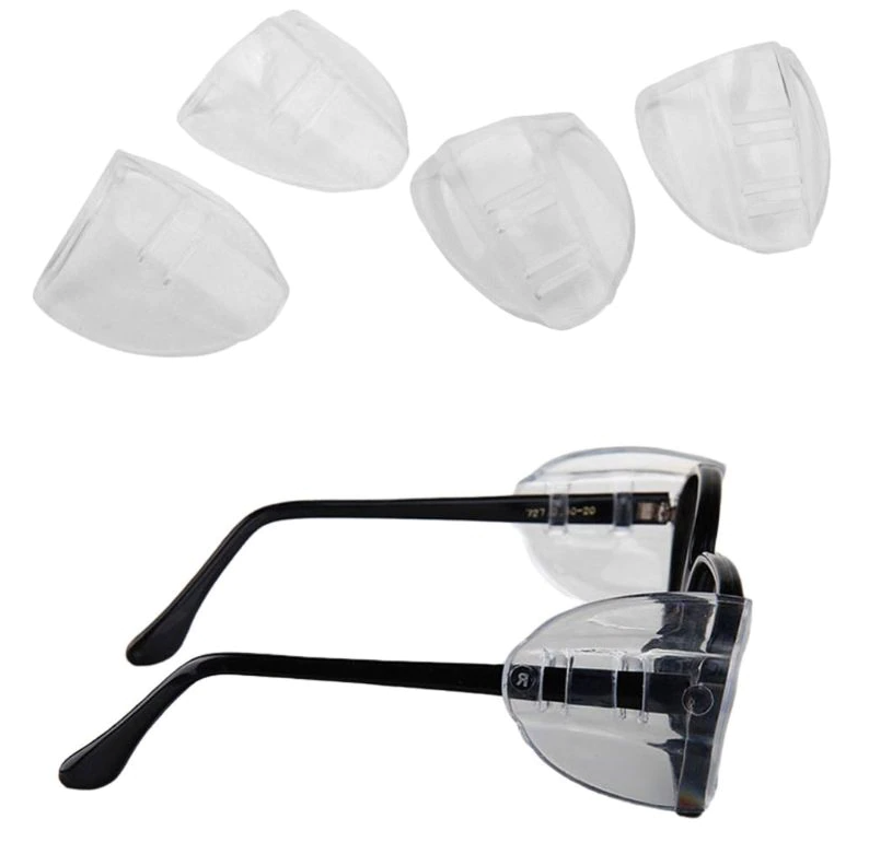 2 Pairs Side Shields For Eye Glasses Slip On Safety Glasses Shield ...
