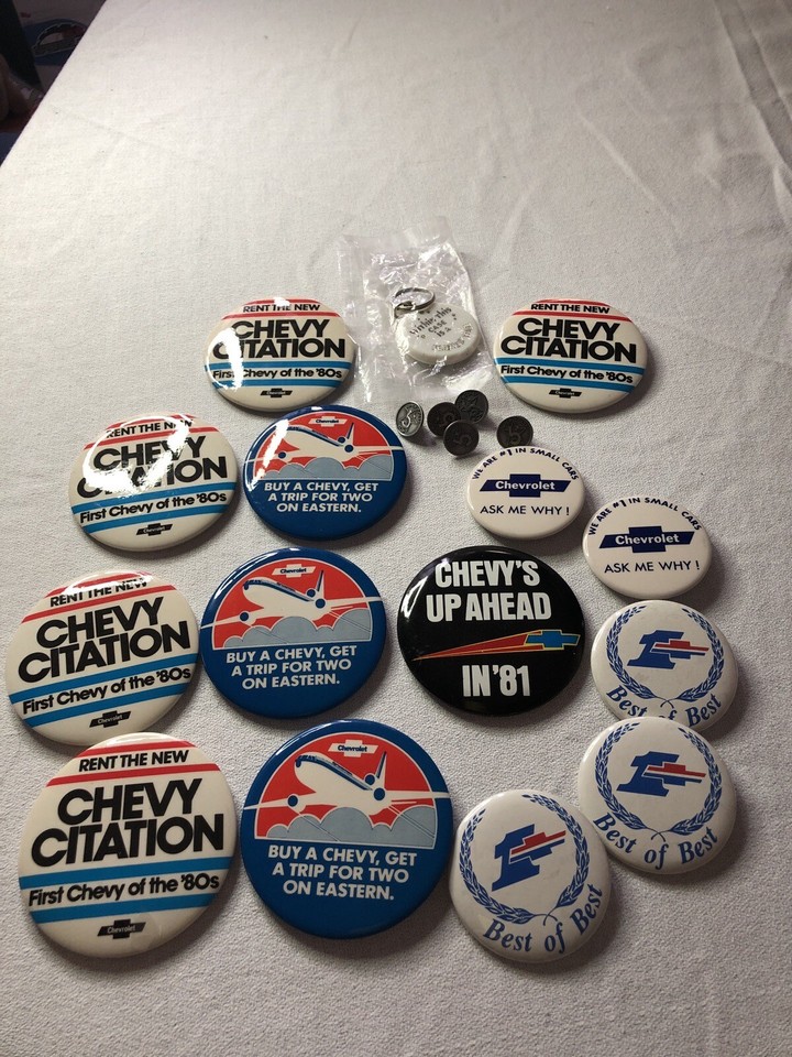 Lot Of Vintage Chevrolet Chevy Pins 80’s | eBay