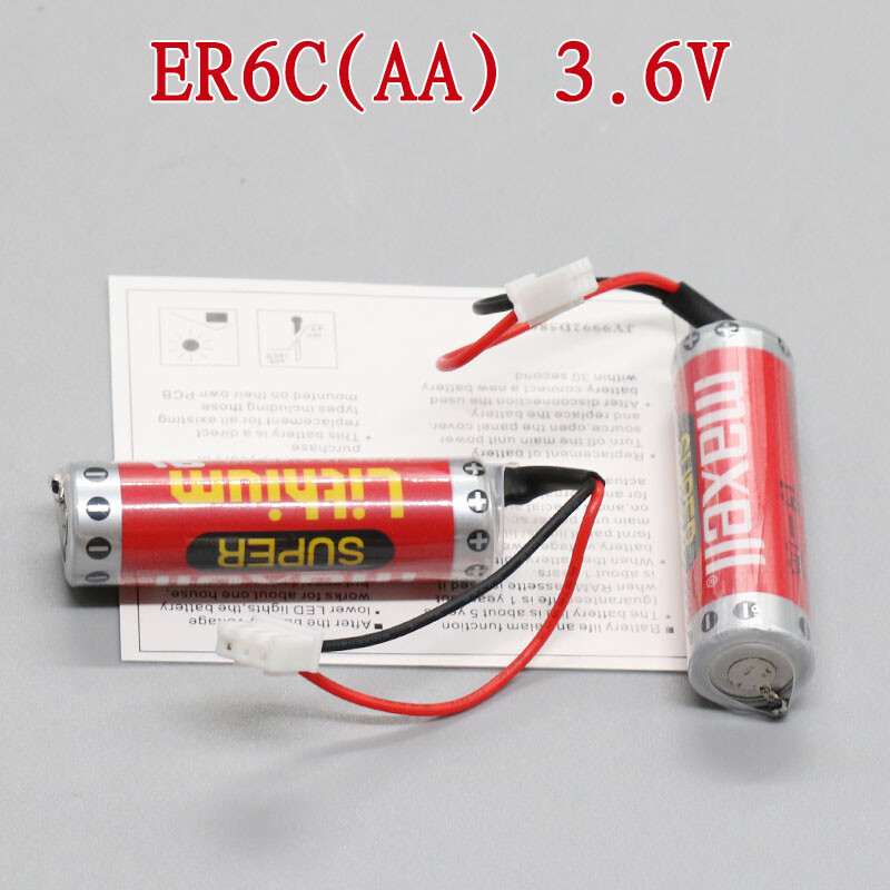 Maxell PLC battery ER6C AA 3.6V 1800mAh Mitsubishi F2-40BL FX2N/1N ...