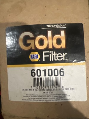 Napa Gold 601006 fuel filter - New in box | eBay